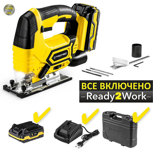 Лобзик електричний акумуляторний Trotec PJSS 11-20V + кейс (4425000006 ...