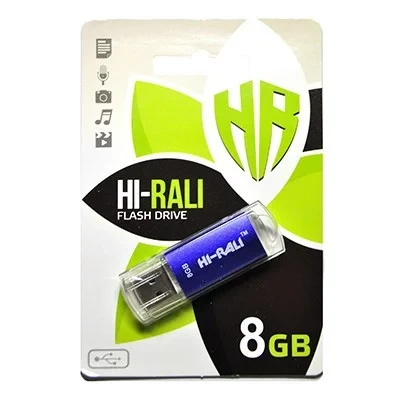 Флеш память Hi-Rali Rocket Series HI-8GBVCBL Blue 08 GB USB 2.0 (ID ...