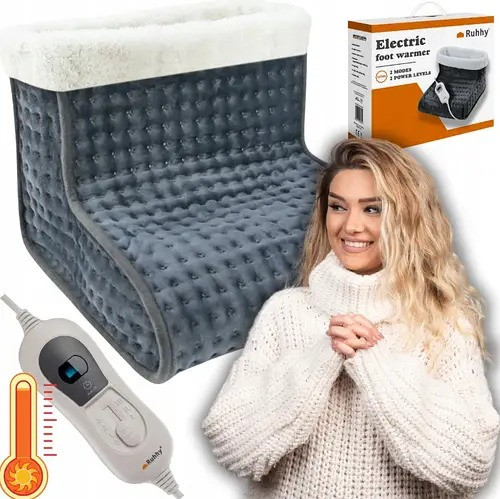 Електрична грілка для ніг Ruhhy 21885 з 3 режимами та автовимкненням ...