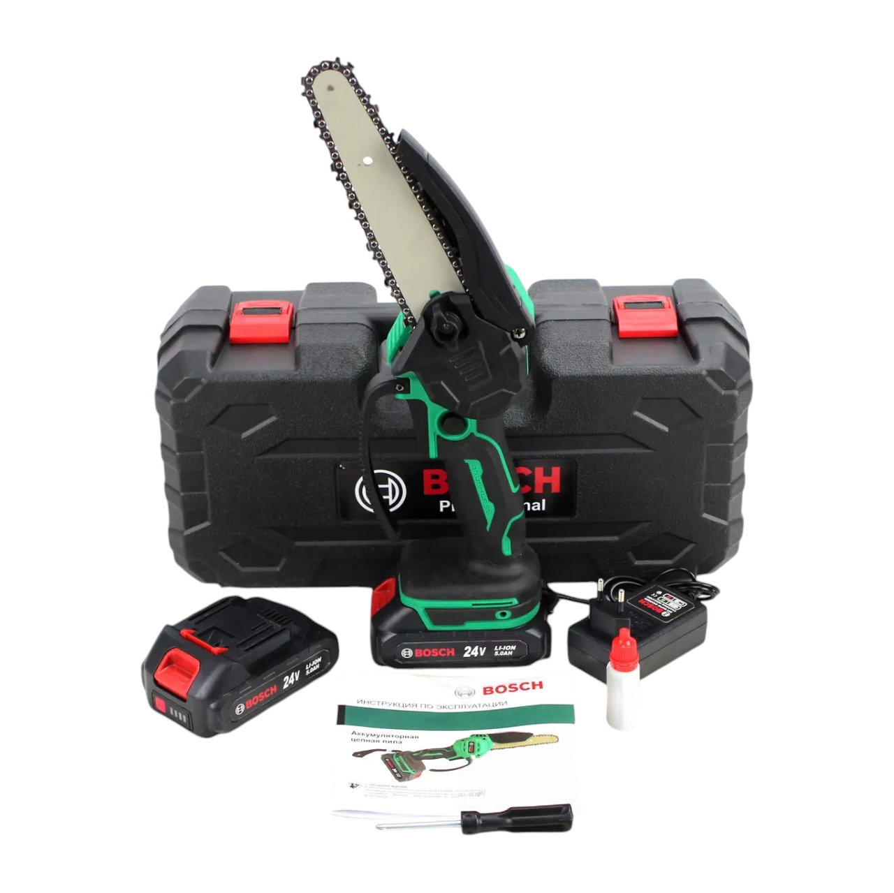 Аккумуляторная цепная мини пила Bosch Universal Chain 18 электро ...