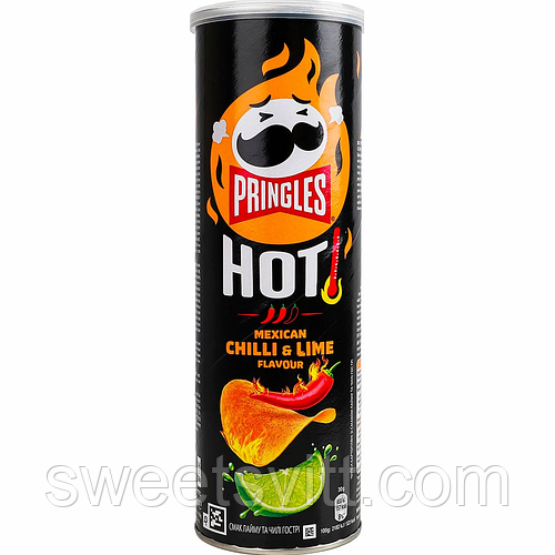 Чипсы Pringles Hot Chilli & Lime 160 г (ID#2489438724), цена: 220 ...
