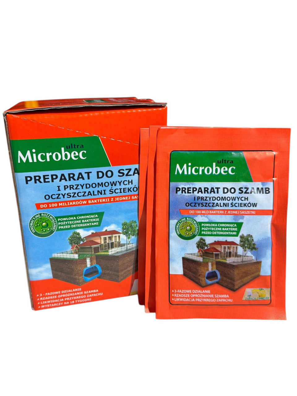 Microbec ultra 25г Засіб для септиків, вигрібних ям і дачних туалетів ...