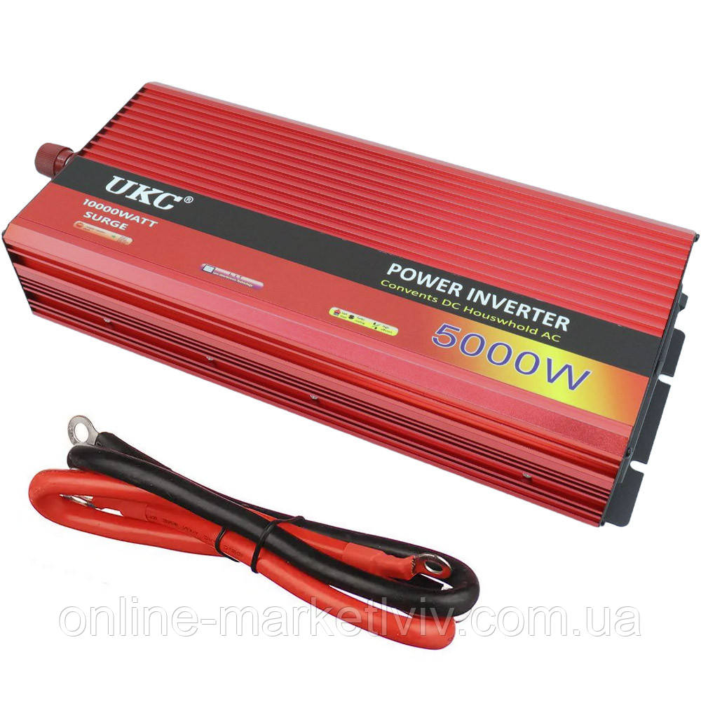 Купить Преобразователь напряжения 12V-220V (5000W) UKC / Автомобильный инвертор / Автоинвертор в ...