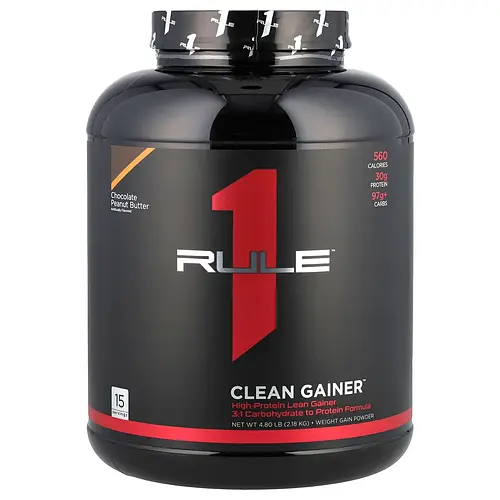 Rule One Proteins, Clean Gainer , шоколад із арахісовою пастою, 2,18 кг ...
