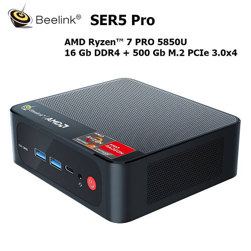 Beelink SER5 Pro Mini PC AMD Ryzen 7 Pro 5850U, 16GB+500GB (ID ...