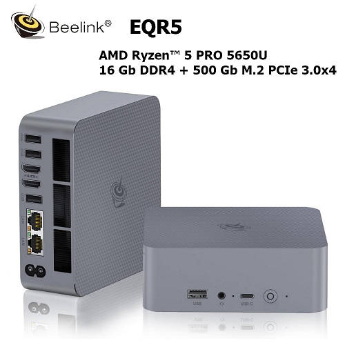 Beelink EQR5 Mini PC AMD Ryzen 5 Pro 5650U, 16GB+500Gb (ID#2490668091 ...