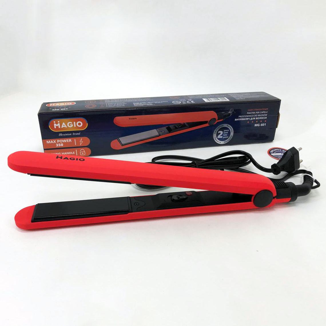 Эргономичный утюжок выпрямитель MAGIO MG-601, Щипцы плойка для выпрямления волос, GP-923 Плойка ...