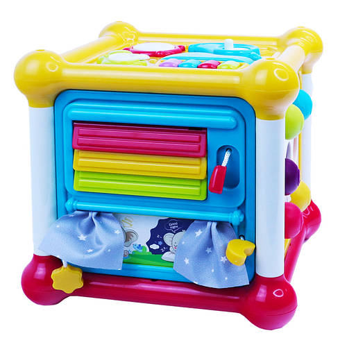 Логічний інтерактивний куб з іграми для розвитку на кожній грані куб з іграми поп іт сортер