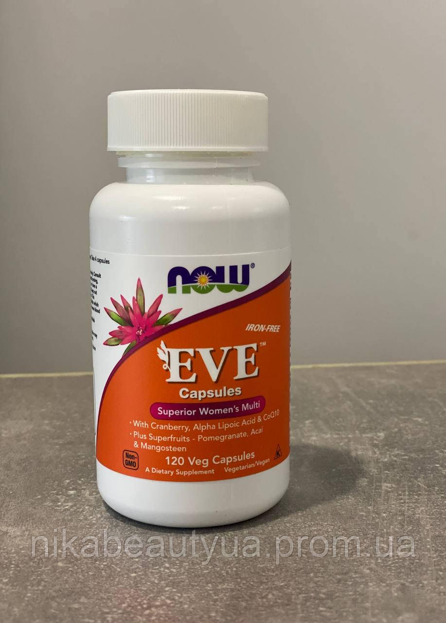 Now EVE Мультивитамины для женщин ЕВА 120 капсул (ID#2013979532), цена ...