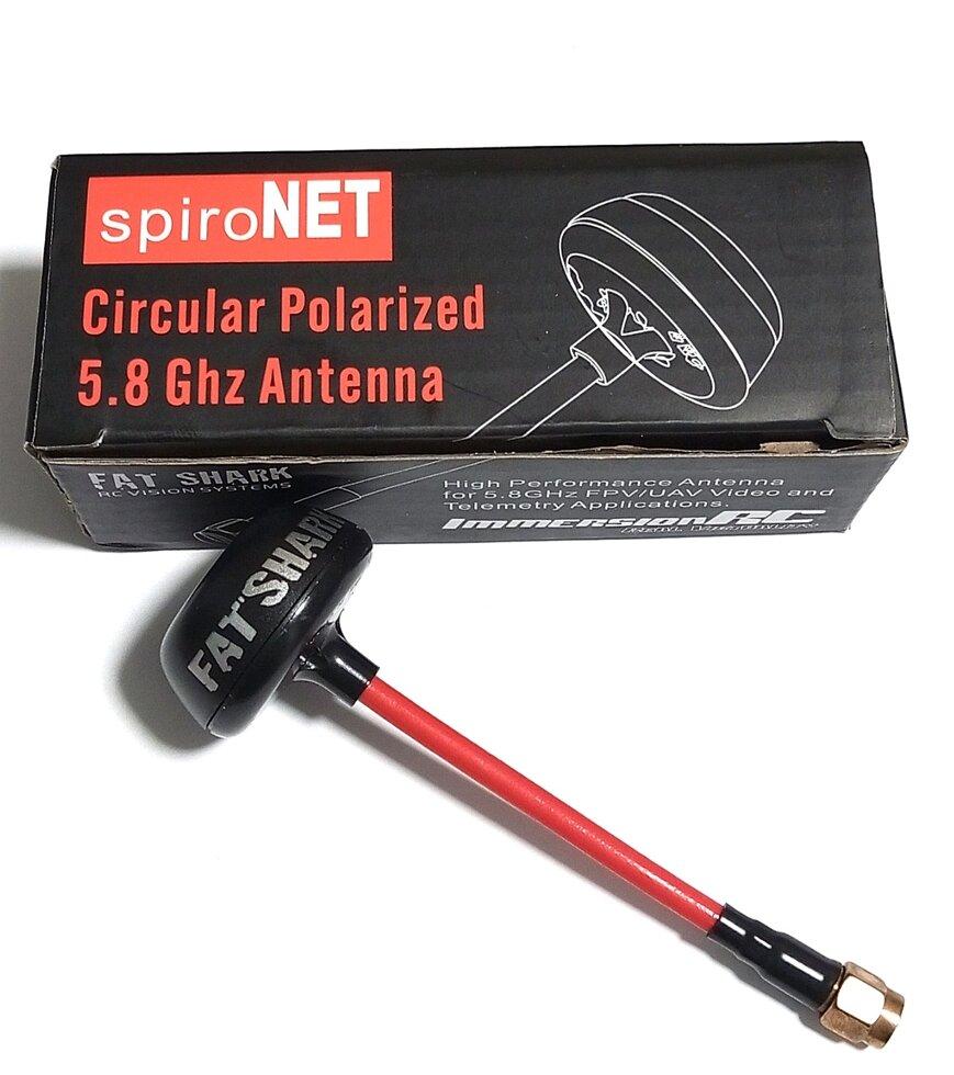 Антена FPV грибоподібна 5,8GHz 2,15dBi RHCP SpiroNet, SMA-male: продаж ...