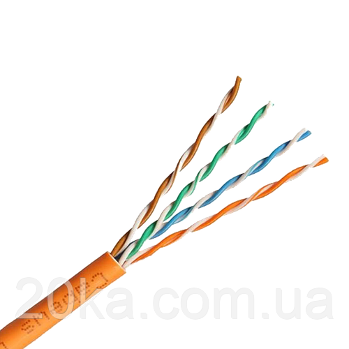 Кабель мережевий Одескабель КПВонг-HF-ВП (350) 4*2*0,51 (U/UTP-cat.5E ...