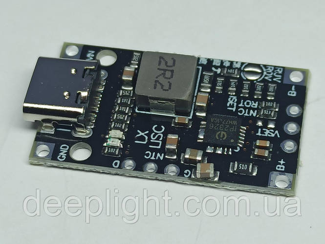 Модуль плати зарядки 2S + BMS баланс модуль li ion 7.4 V - 8.4V Type C IP2326 LX-USC-V2 (ID ...