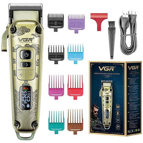 Машинка для стрижки волосся VGR V-005, триммер для бороди, окантовочна машинка, новинка 2023 ...