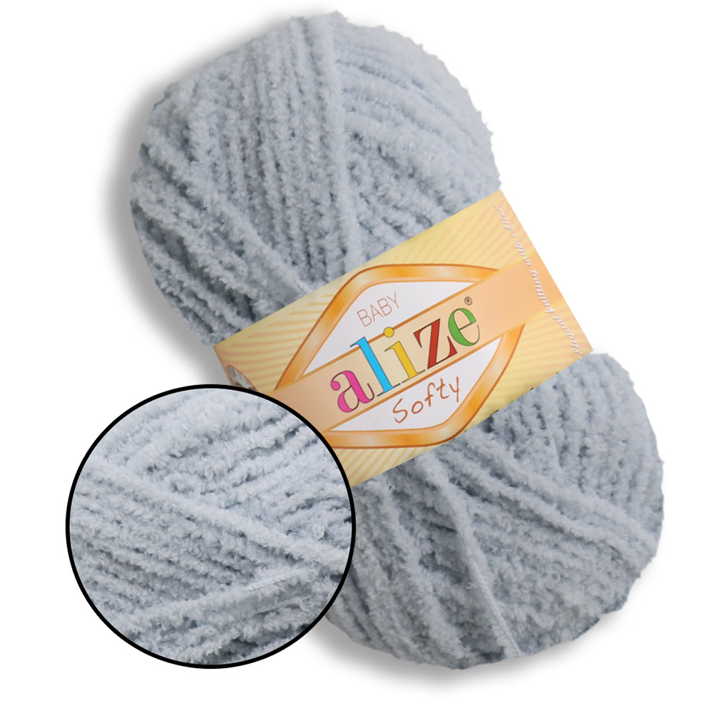 Alize Softy, Сіро-блакитний №416 - купити інтернет-магазин товарів для рукоділля Україна. Опт та ...