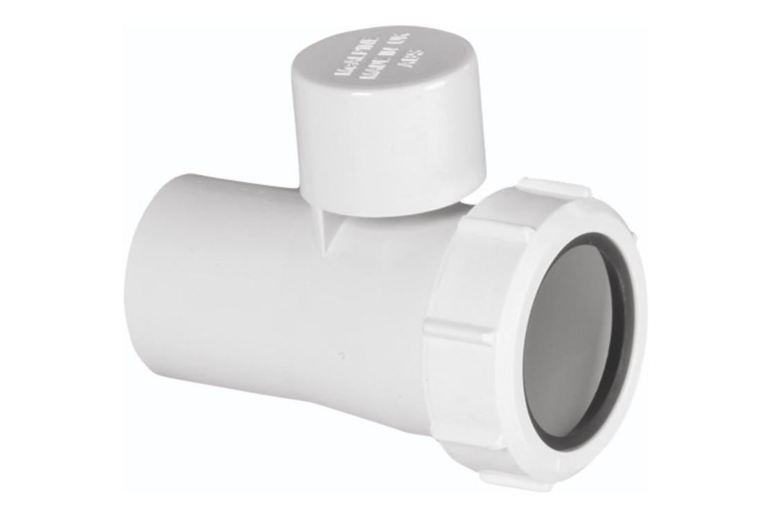 Подовжувач із відвідником для повітря d32 мм V1ABSV-32-PL-WH McAlpine ...