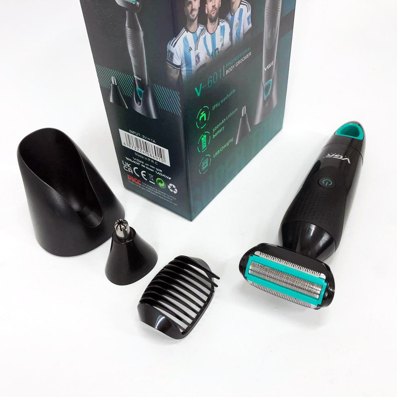 Бритва для бороди електронна VGR V-601, Електрична бритва тример для бороди, GJ-510 Чоловіча ...