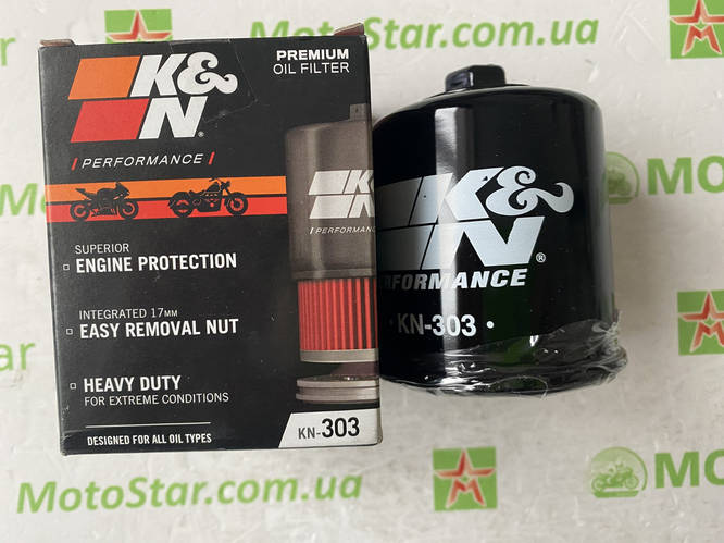Масляный фильтр K&N KN-303 (HF303) HONDA CB, CB-1, CBF, CBR, GL, NES ...