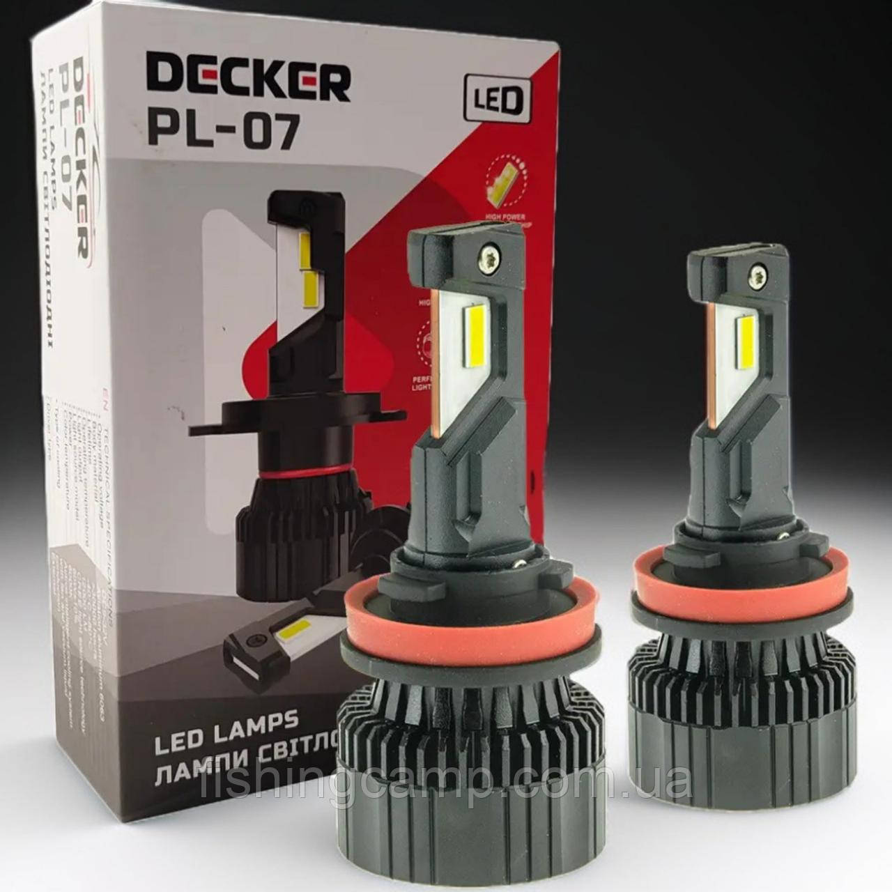 Лампы Decker LED PL-07 6K H11 комплект (ID#2494854300), цена: 1812 ...
