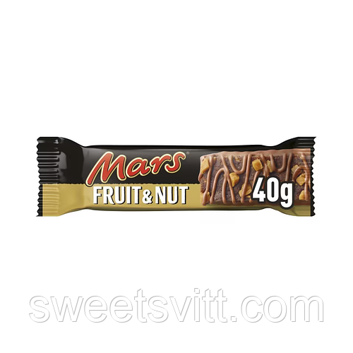 Батончик Mars Triple Treat Fruit & Nut Milk Chocolate Snack Bar 40 г ...