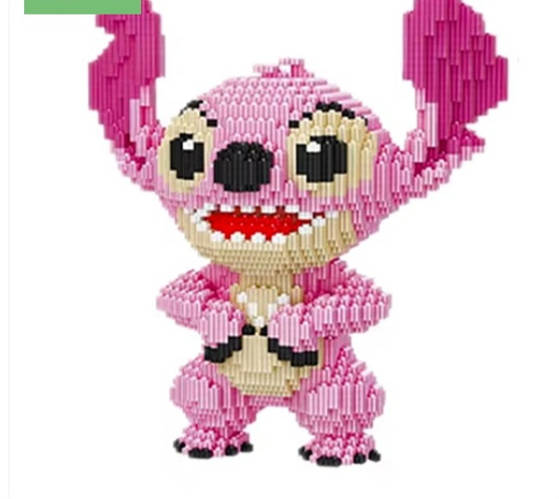 Конструктор Magic Blocks Стіч Angel Рожева Висота 33 см (ID ...