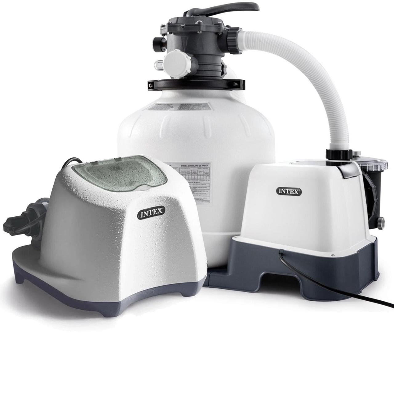 Пісочний насос із хлоргенератором Intex 26680-1 (SF70220-2) 10 500 л ...