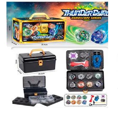 Набір BeyBlade Thunder Gyrj BBL204-2 Бейблейд - 8 блейдів, 3 пускові ...