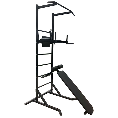 Турнік, бруси та прес, шведська стінка зі лавкою Чорна (50х50 мм) (ID ...