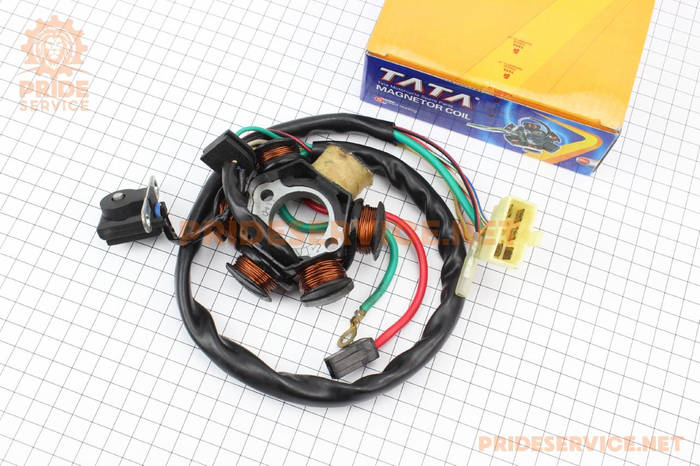 Статор магнето (генератора) Honda DIO AF18/27 (6 котушок роз'єм "тато 5 ...