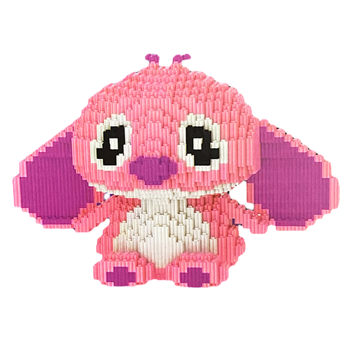 Конструктор Magic Blocks Стич Angel Рожевий, 3D конструктор 25 см (ID ...