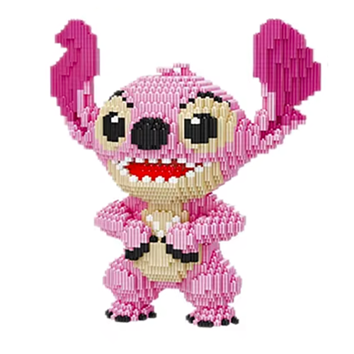 Конструктор Magic Blocks Стич Angel Рожевий, 3D конструктор 33 см (ID ...