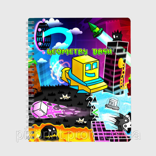 Блокнот А5 Geometry Dash pattern (ID#2500294836), ціна: 99 ₴, купити на ...