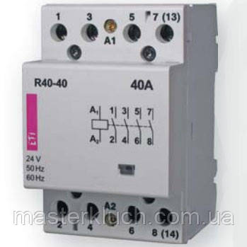 Купить Контактор модульный 40A 230V ETI R40-40 4НО в "Мастер-Ключ". Т.(096)109-09-06 (+Viber ...