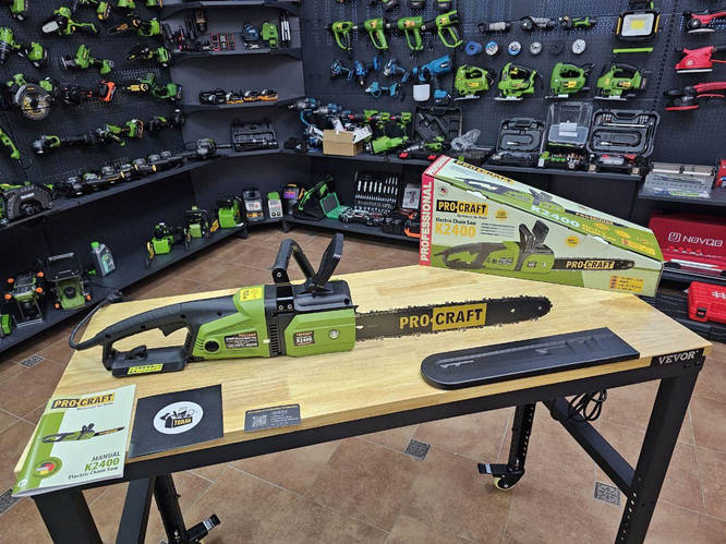 Потужна Ланцюгова Пила ProCraft K2400 з Плавним пуском 405мм Шина Електропила + Гарантія (ID ...