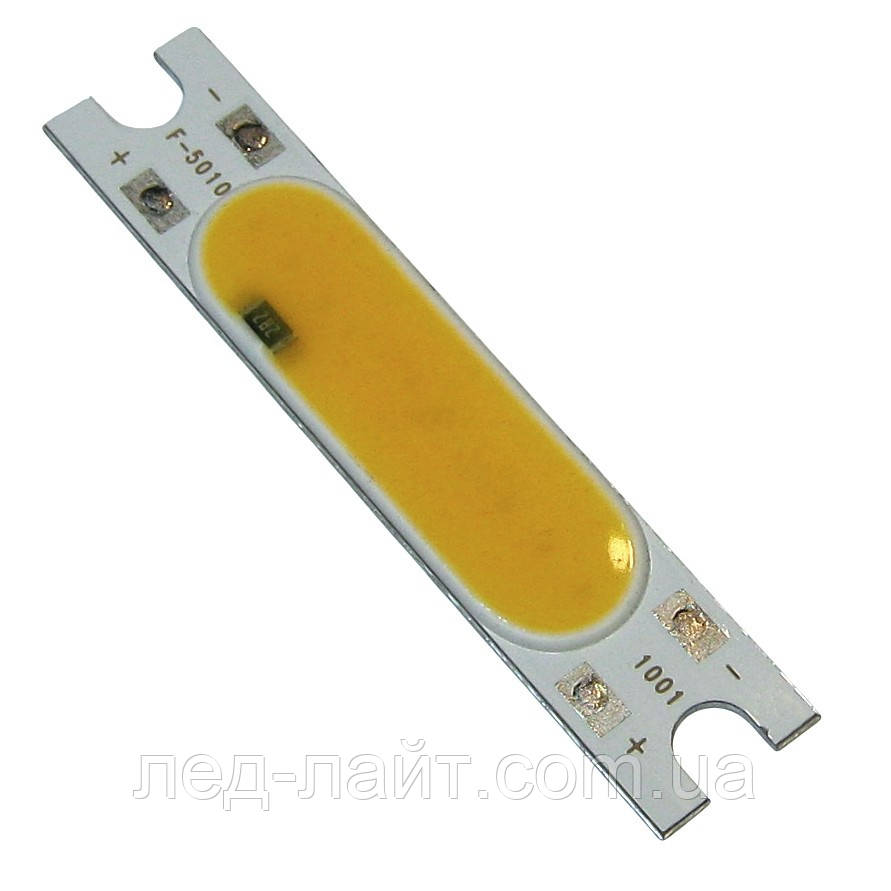 Потужний світлодіод COB 5V 5W 10x50мм оптом та в роздріб в Україні. Комплектуючі для LED ...