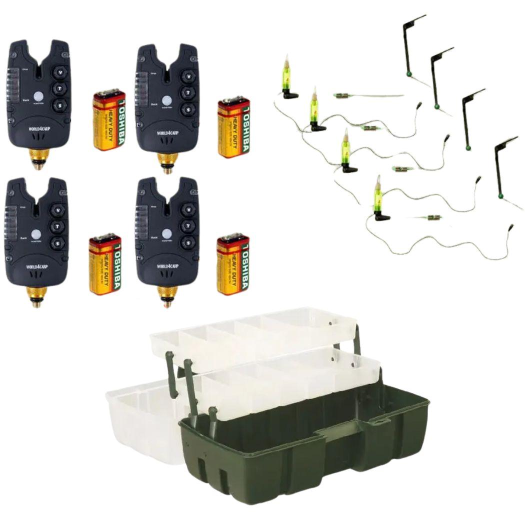 Сигнализаторы поклевки Carp Pro Q5 4 шт. + Свингеры 4 шт. + ящик ...