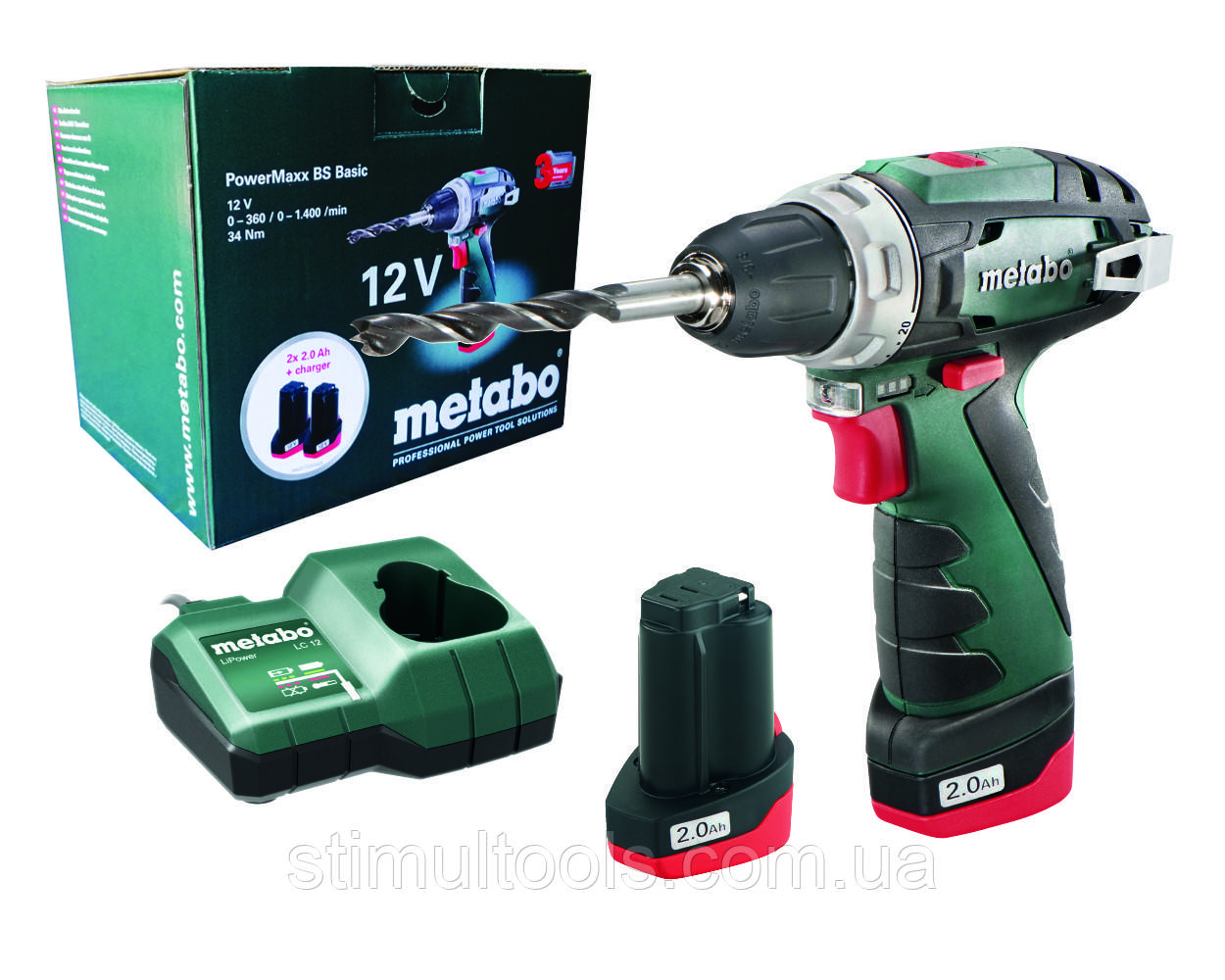 Акумуляторний шуруповерт Metabo PowerMaxx BS Безкоштовна доставка по ...