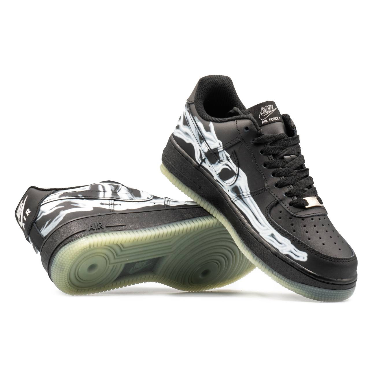 Кроссовки Nike Air Force 1 Low Skeleton Black, цена: 2490 ₴, купить на ...