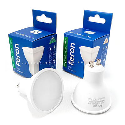 Світлодіодна лампа Feron LB-216 8W G5.3 4000K 700Lm 50x58 мм, ціна: 53 ...