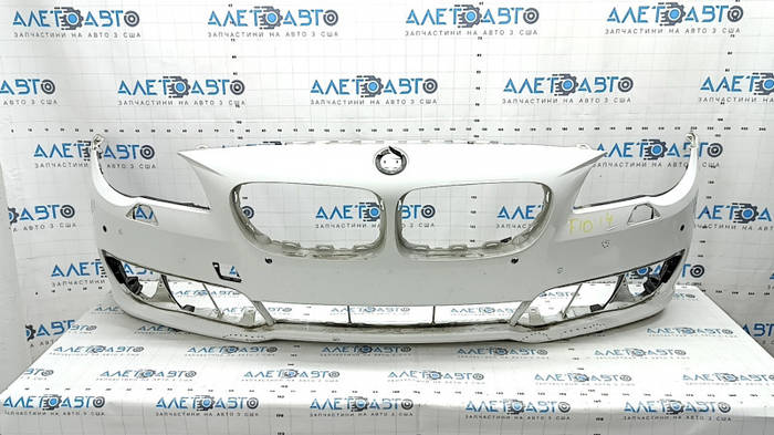 Бампер передній голий BMW 5 F10 14-16 під парктроніки та камери, прим ...