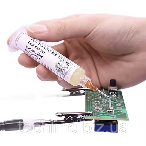 Флюс-гель AMTECH NC-559-ASM 10сс безотмивочний для SMD і BGA пайки (ID ...