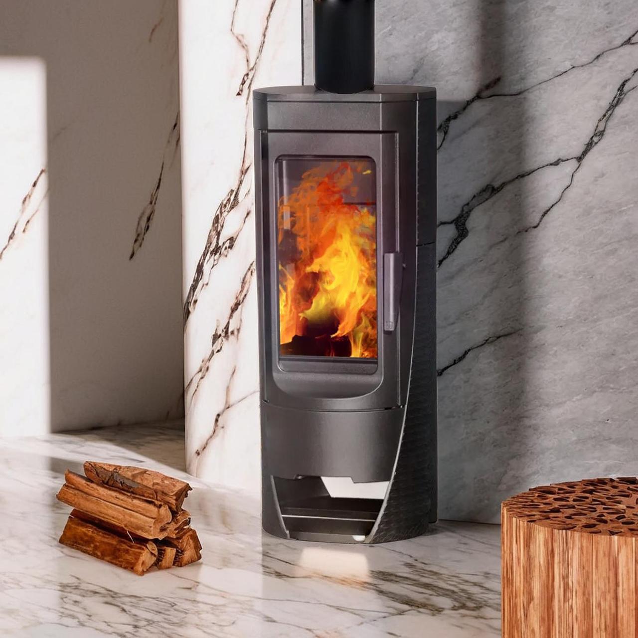 Печь чугунная Plamen Nera черная купить по доступной цене в Украине