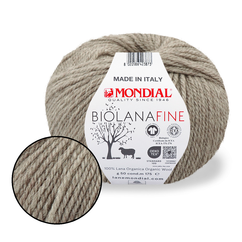 Mondial Bio Lana Fine, Тауп No343 - купити інтернет-магазин товарів для ...