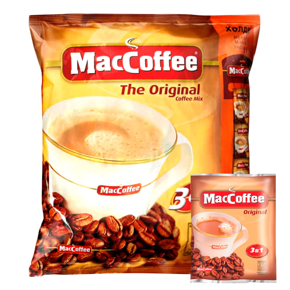 Кофейный напиток кофе растворимый MacCoffee 3в1 Original Маккофе 3в1 ...