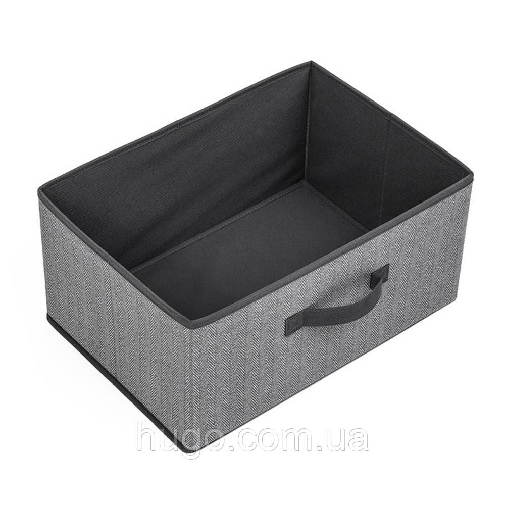Коробка органайзер для зберігання речей 23л 36х25х20см Сірий Органайзер для речей у шафу