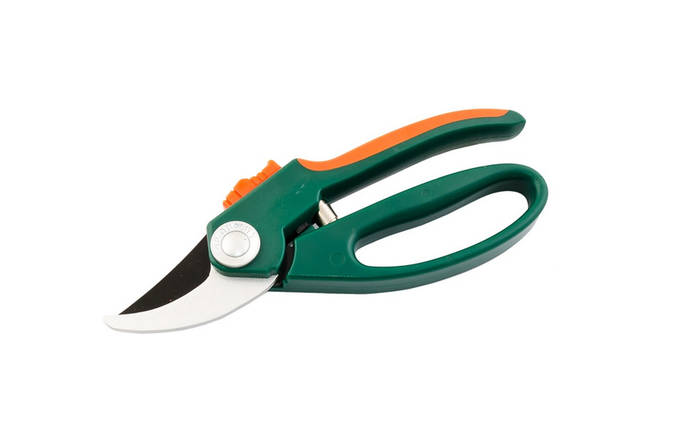 Секатор садовий MASTERTOOL 200 мм з ручками ABS-пластик з покриттям TPR лезо тефлонове Mn65 14 ...