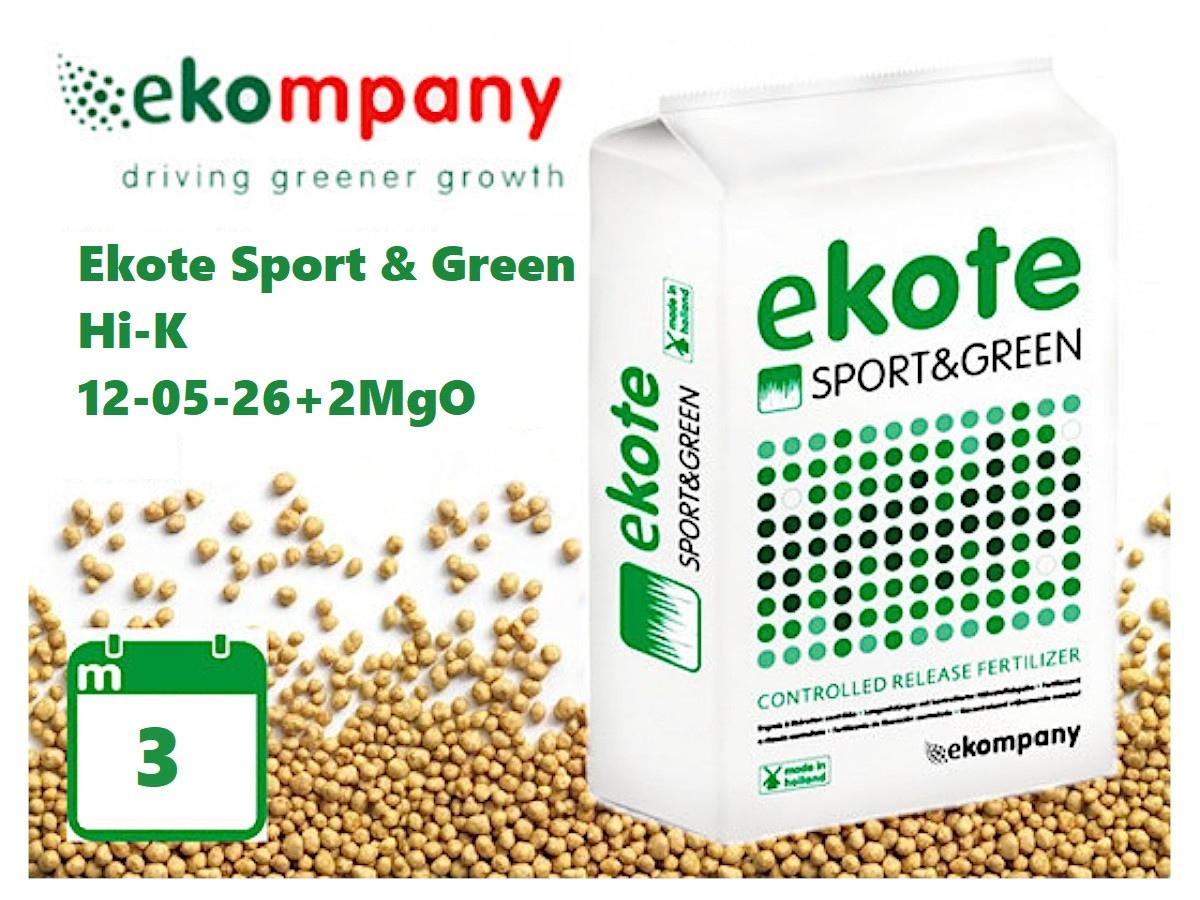 Купить Удобрение Ekote / Экоте Sport & Green Hi-K 12-05-26+2MgO (3 ...