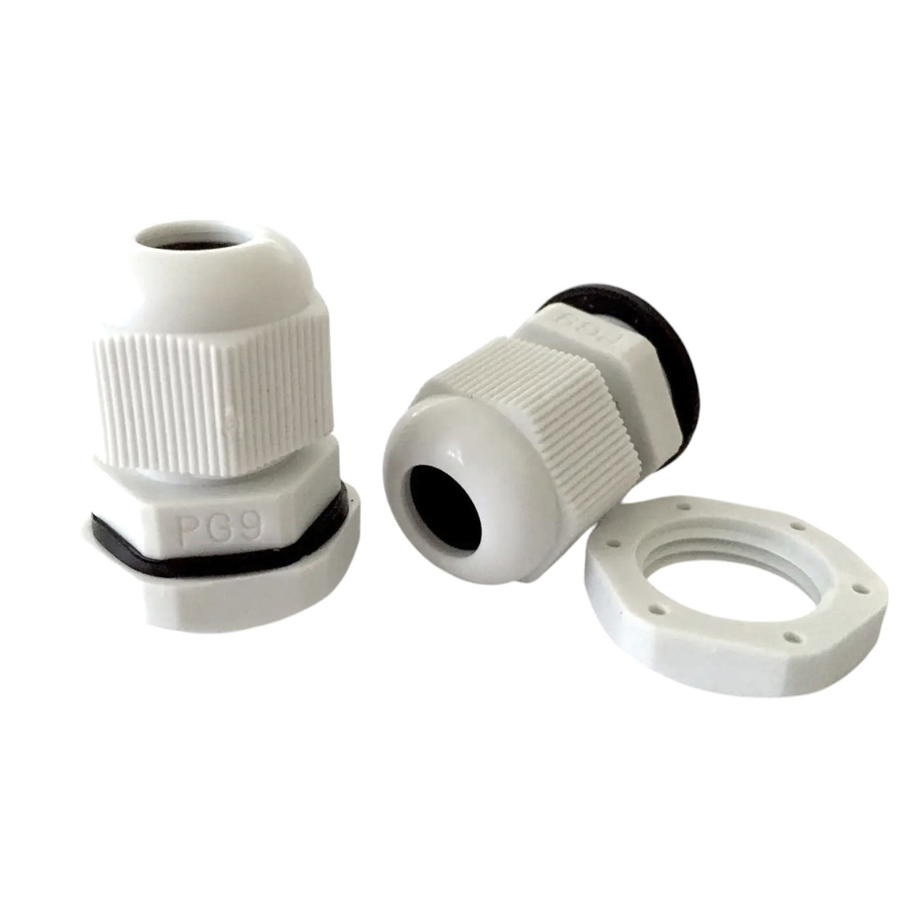 PG9 Кабельные гланды IP54 гермоввод для щитка с контргайкой и резиновой ...