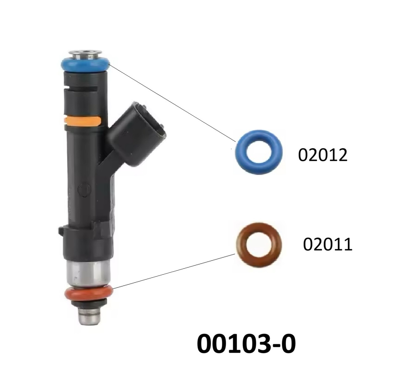 Ремкомплект форсунок Chevrolet Lacetti 1,8 96487557, 0280158101 (ID ...