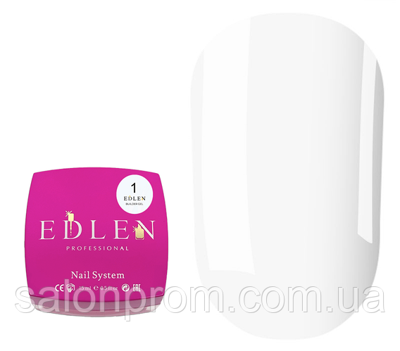 Edlen Builder Gel №01 - конструирующий гель, прозрачный, 15 мл, цена: 275 ₴, купить на Prom.ua