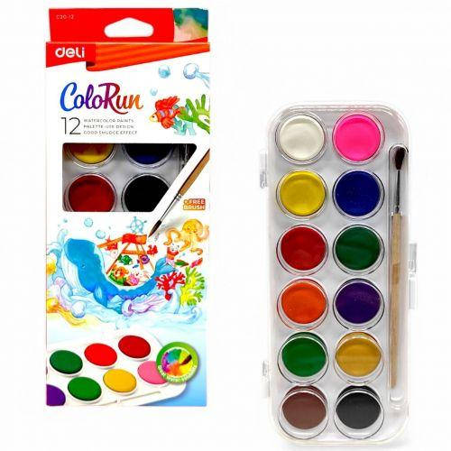 Фарба акварель "Color ran", 12 кольорів [tsi258115-ТSІ], ціна: 139 ...